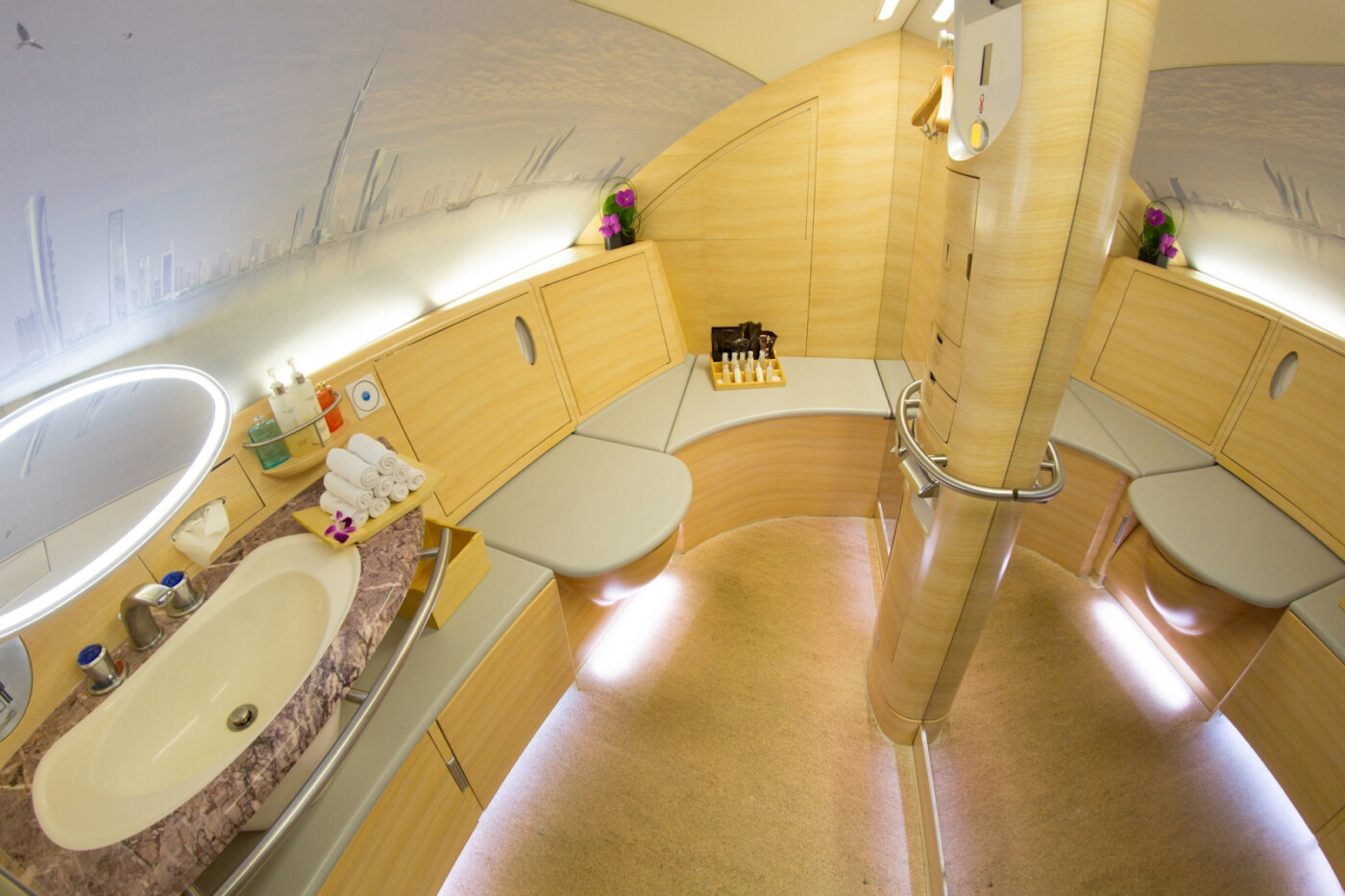 Emirates A380 Shower: In First Class, You Can Try Out the Emirates A380 ...